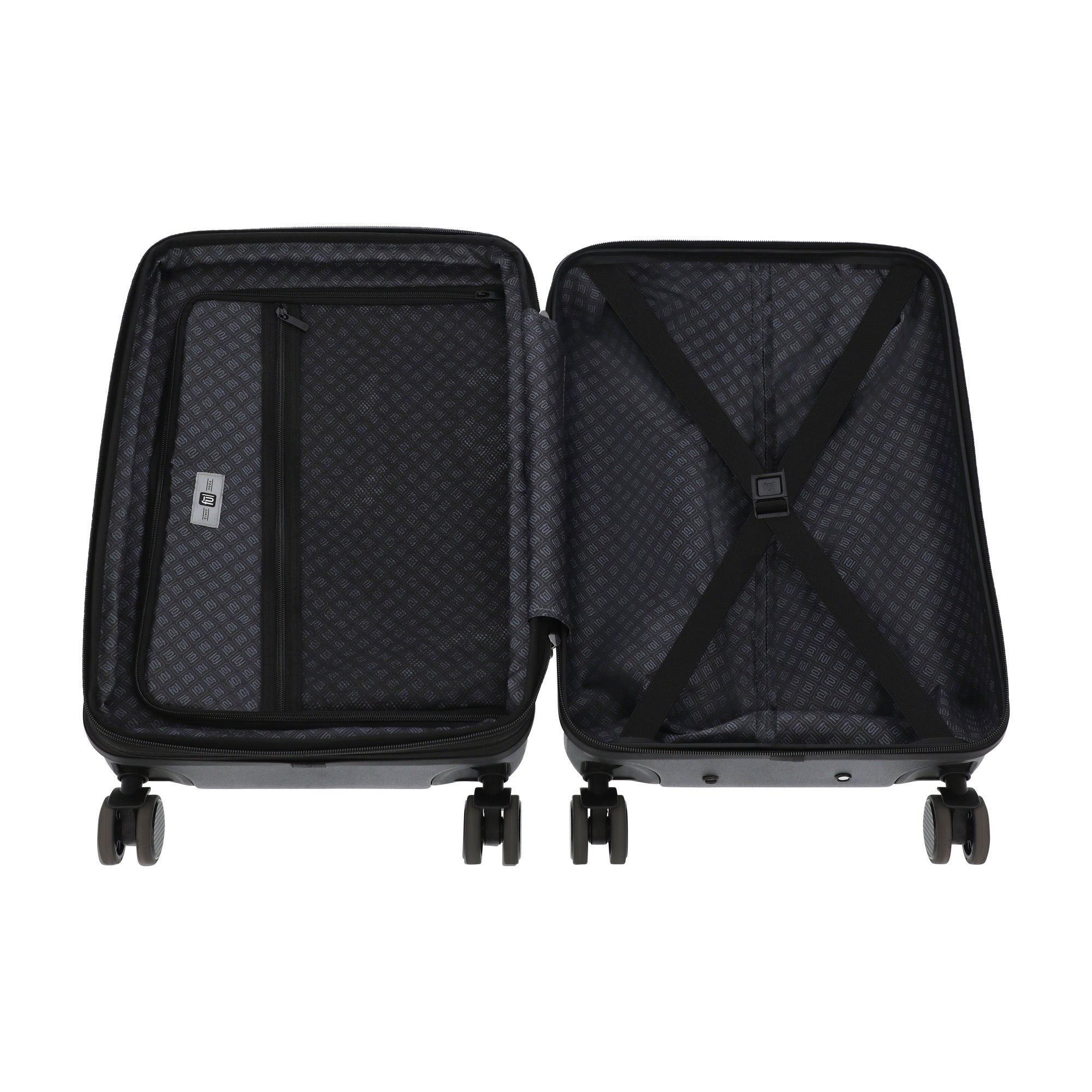 Yellowstone 22.5" Black Carry-On Suitcase Luggage Ful Luggage